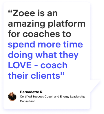 Zoee | The all-in-one coaching platform